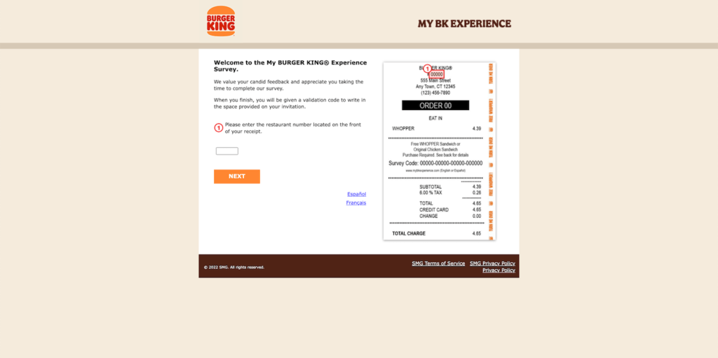 MyBKExperience.com - SuperSurvey